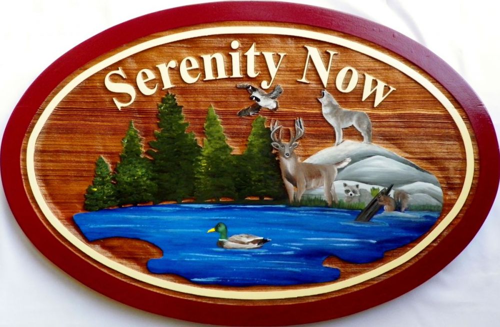Cedar Signs - Serenity Now